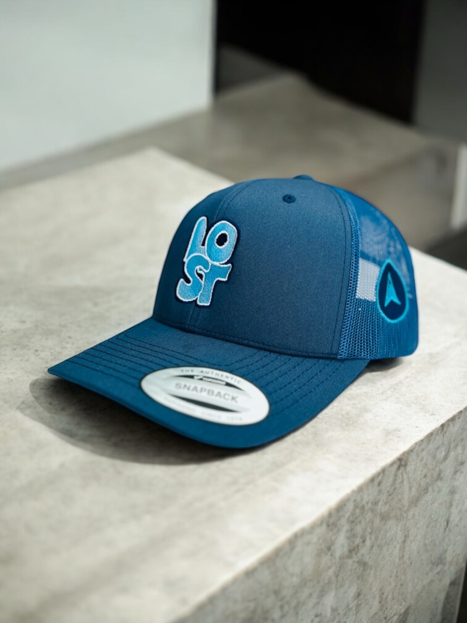 LS Steel Blue Lost Logo Cap - Lost Soles
